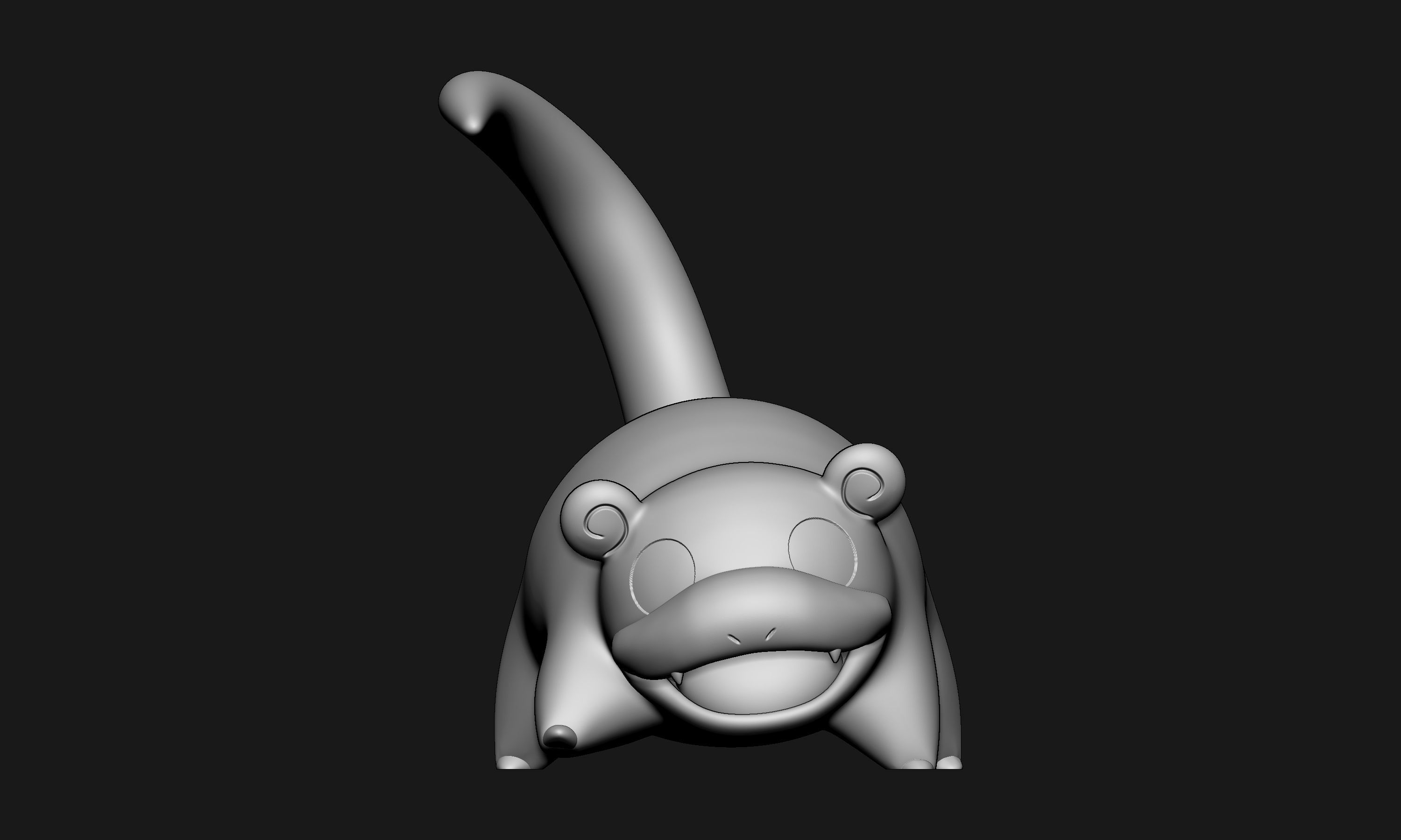 Pokemon - Slowpoke with 2 poses 3D model 3D printable | CGTrader