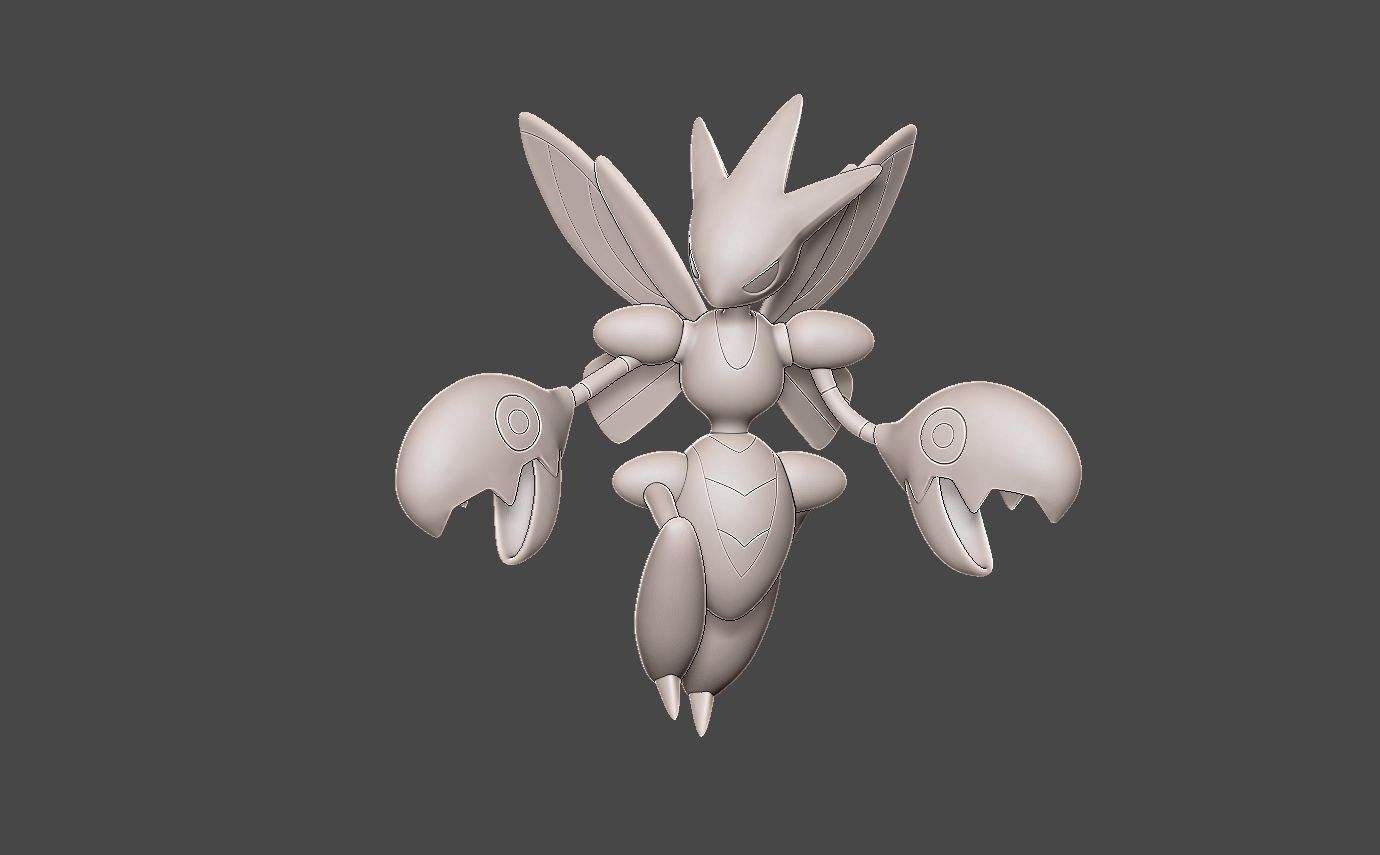 Pokemon scizor 3D model 3D printable | CGTrader