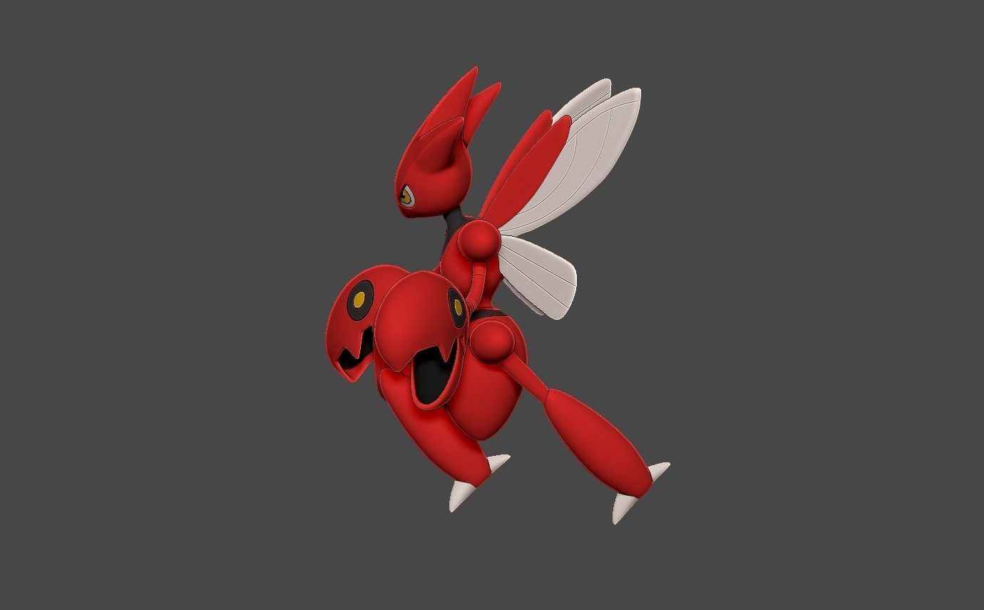 Pokemon scizor 3D model 3D printable | CGTrader