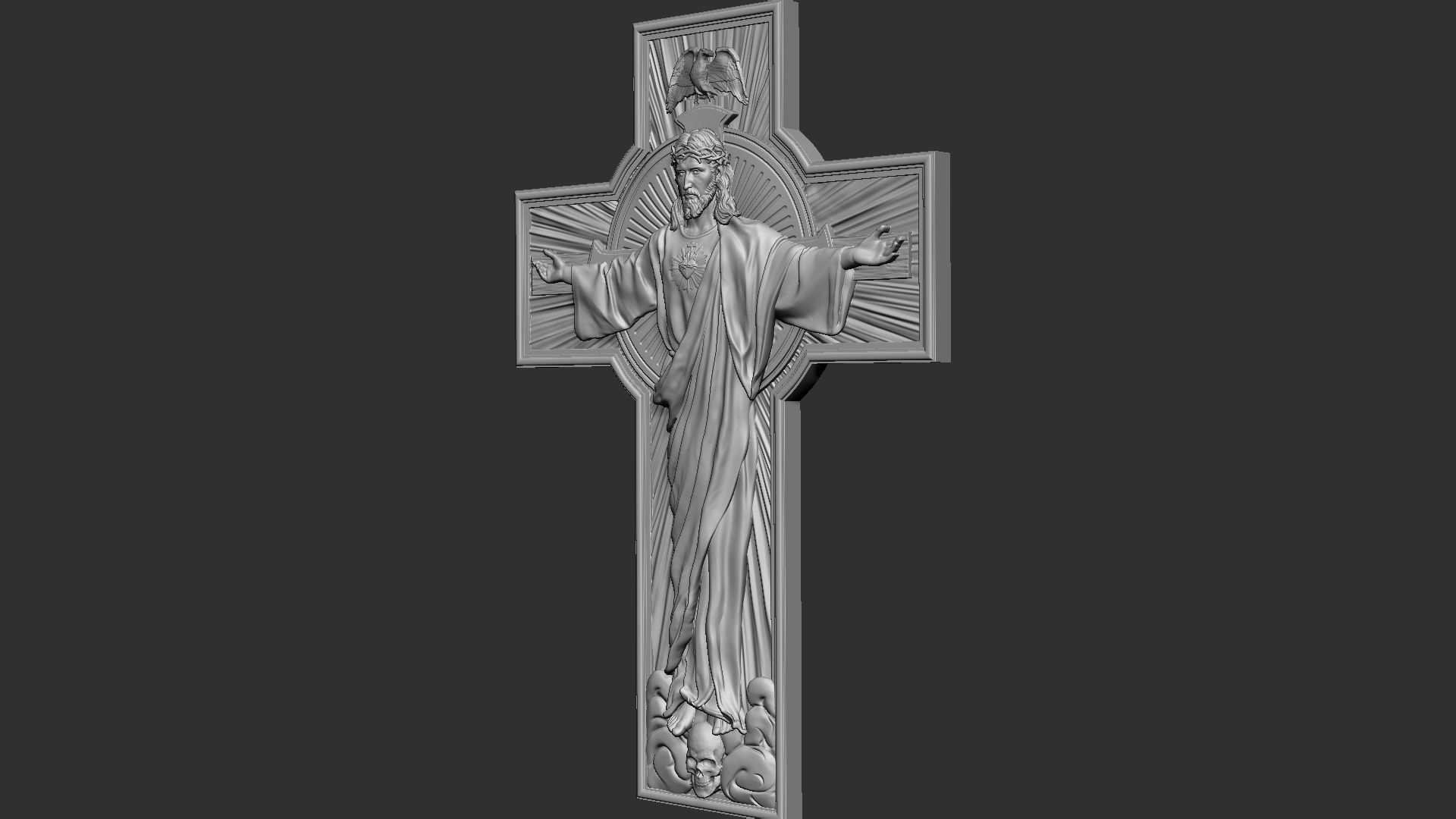 Jesus Cross 03 3D model 3D printable | CGTrader