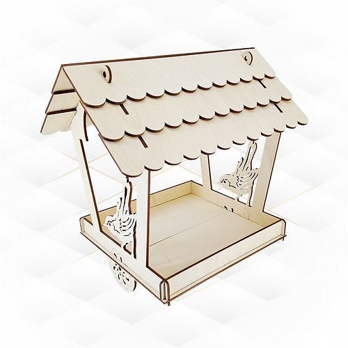Bird feeders garden decor design for laser cut Birds silhouette 3D ...