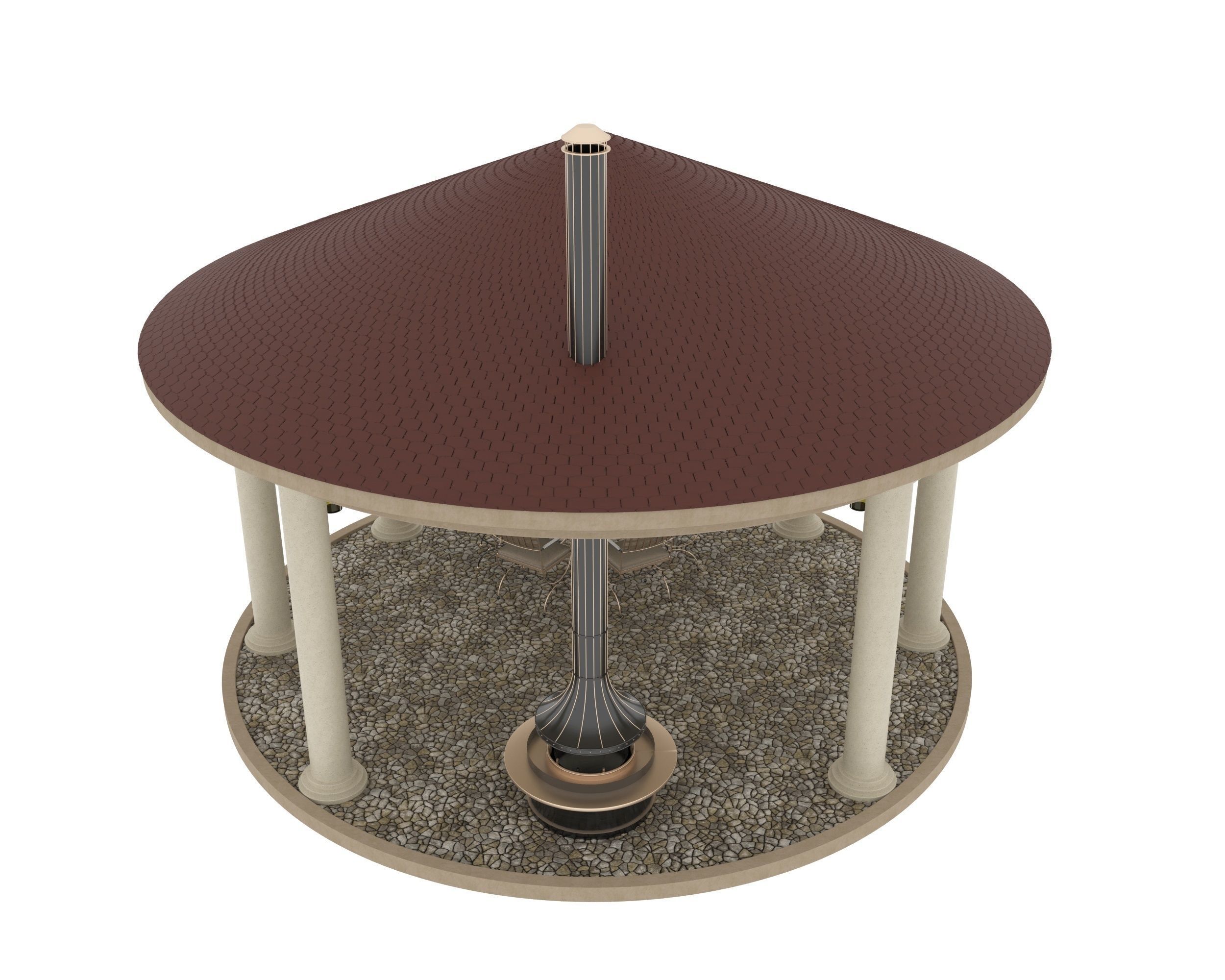 ROUND REST ZONE 3D model | CGTrader