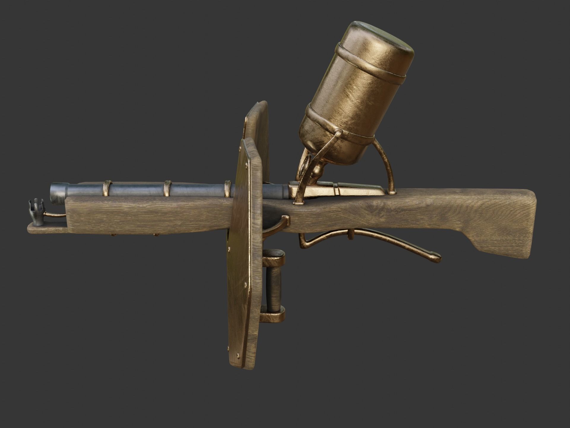 3D model Flamethrower in medieval style VR / AR / low-poly | CGTrader