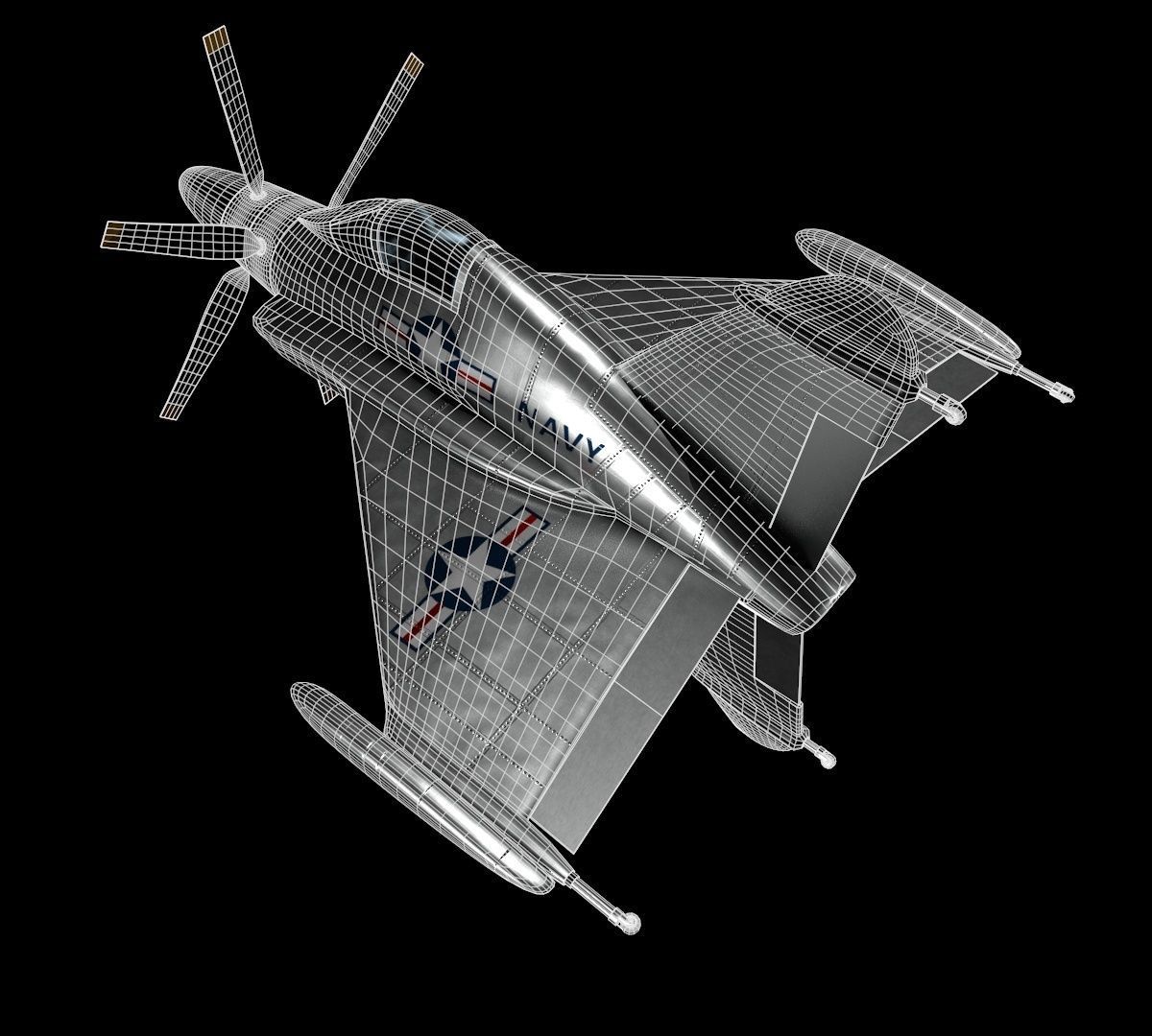 3D model Convair XFY-1 Pogo VR / AR / low-poly | CGTrader