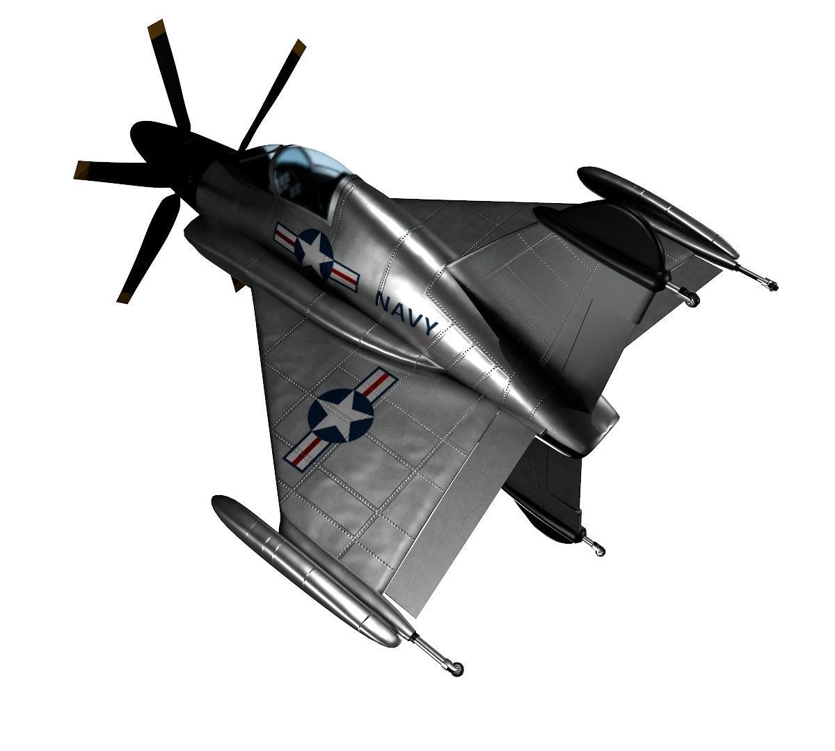 3D model Convair XFY-1 Pogo VR / AR / low-poly | CGTrader