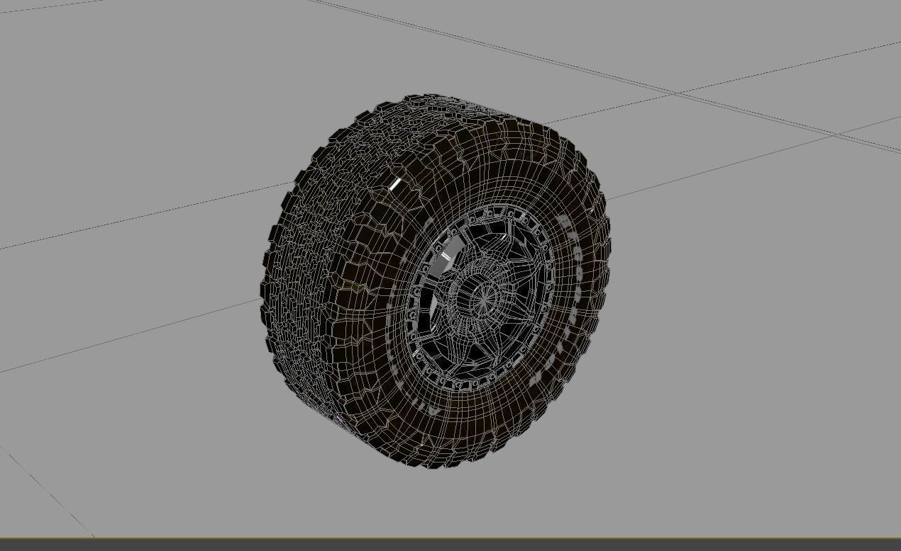 3D model BF Goodrich offroad tyre VR / AR / low-poly | CGTrader