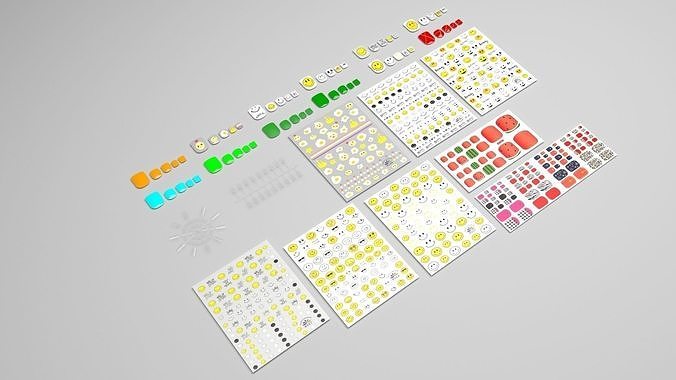 Artificial Foot Nails With Stickers and Nail Palettes Set 3D model ...