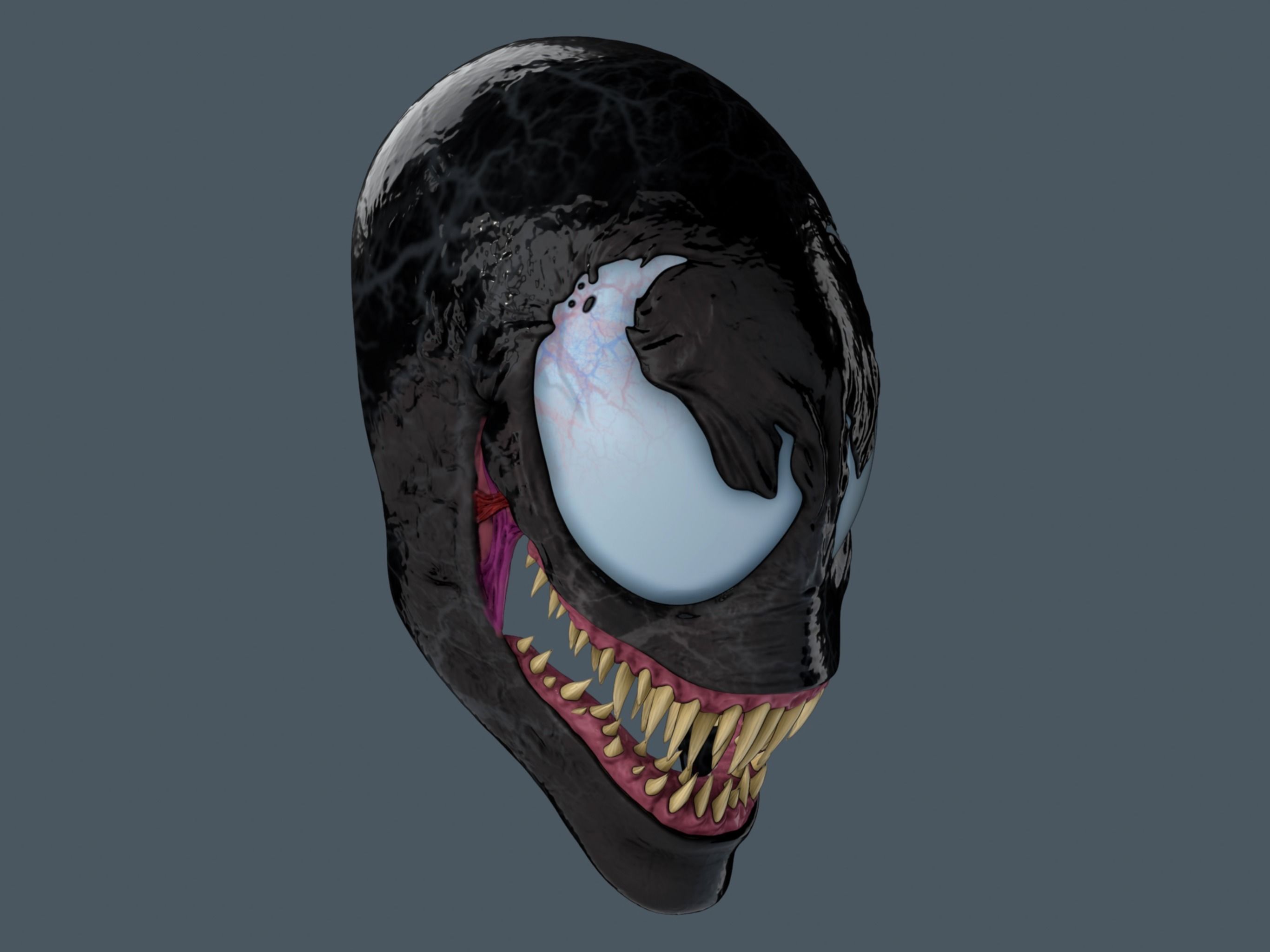 Venom Lethal Protector Mask Halloween Scary Horror Cosplay 3D model 3D ...