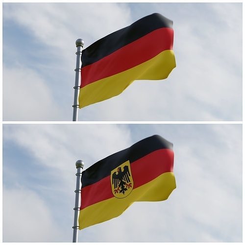 Animated Germany Flags 3D model animated | CGTrader