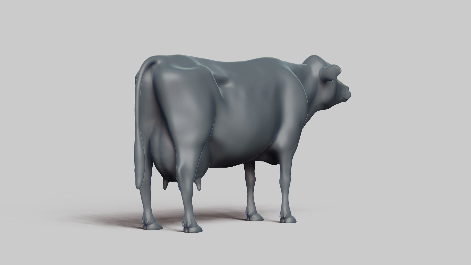 Dairy Cow Pose 01 3D model 3D printable | CGTrader