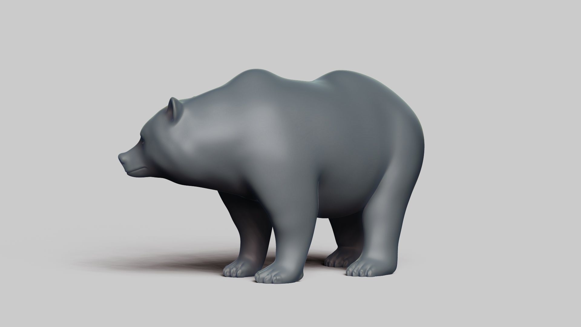 Brown Bear Pose 03 3D model 3D printable | CGTrader
