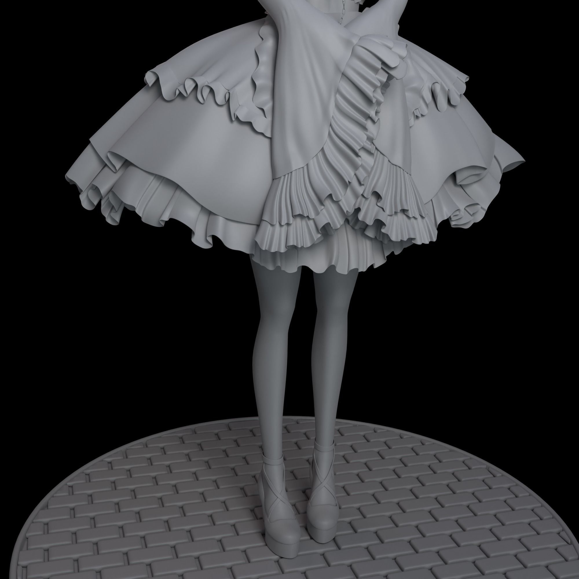 Marin kitagawa as Kuroe shizuku 3D model | CGTrader