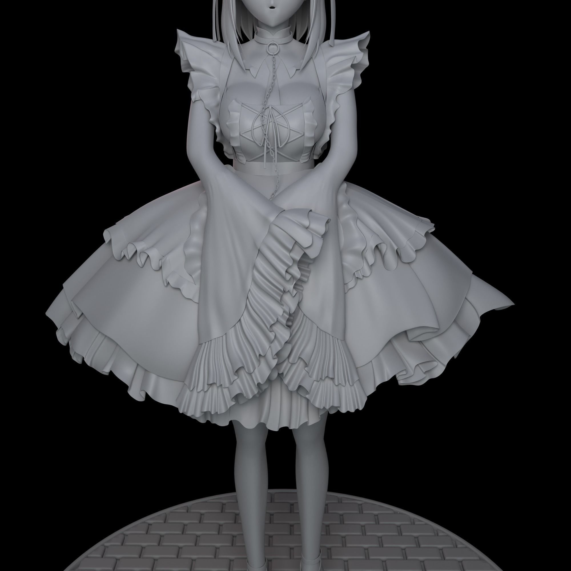 Marin kitagawa as Kuroe shizuku 3D model | CGTrader