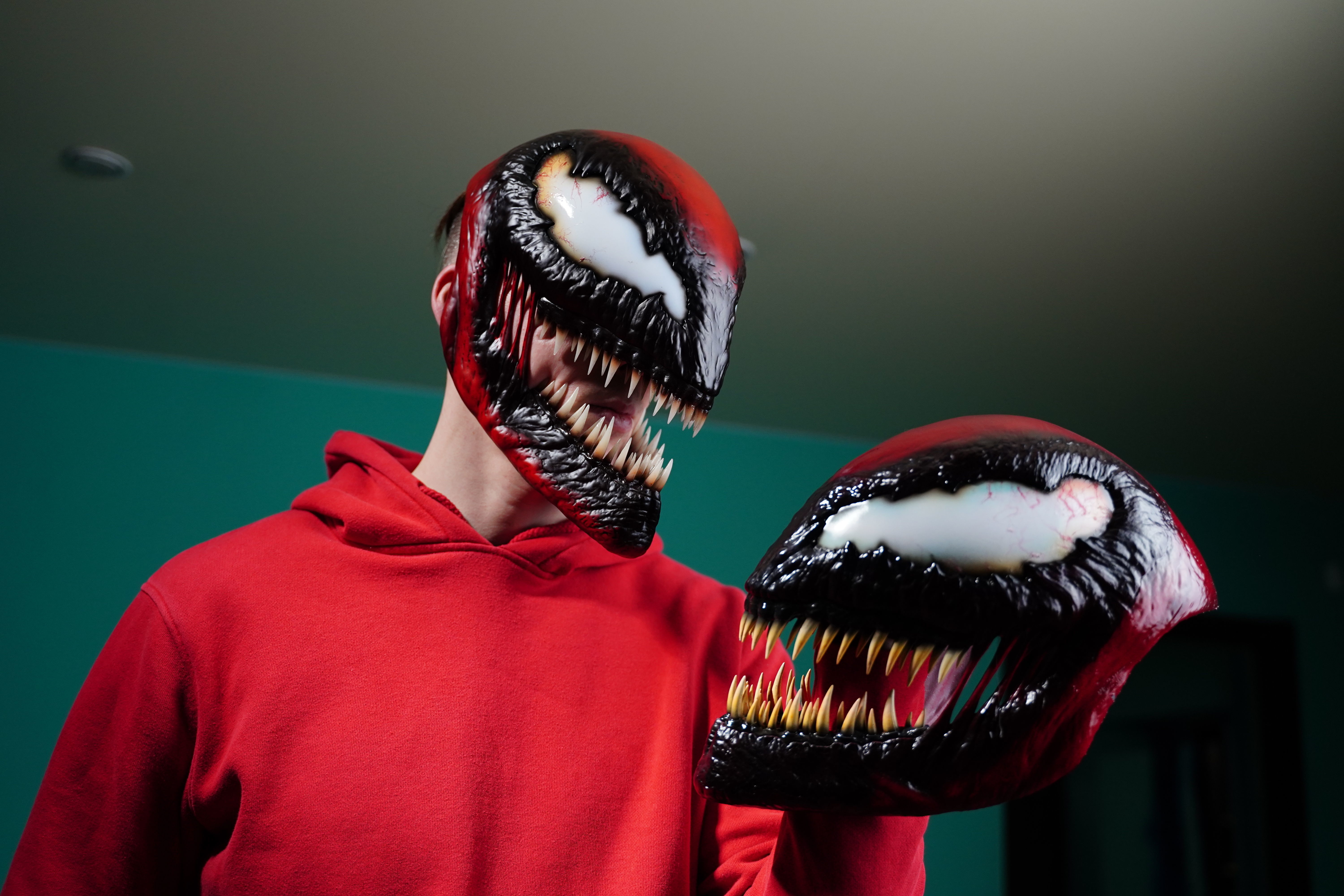 Carnage mask form Venom2 Let There be Carnage Full Face Hallowen 3D ...