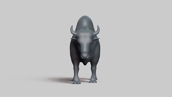 American Bison Pose 03 3D model 3D printable | CGTrader