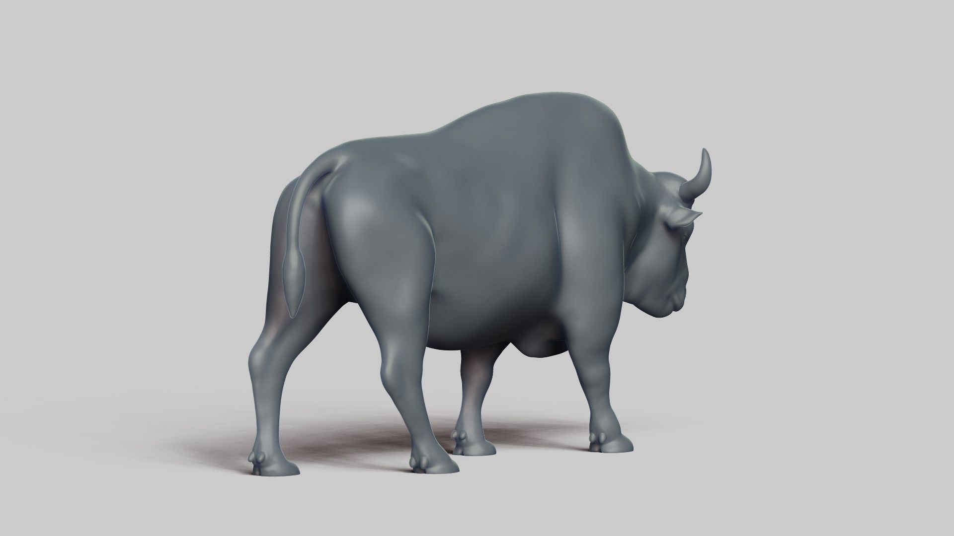 American Bison Pose 03 3D model 3D printable | CGTrader