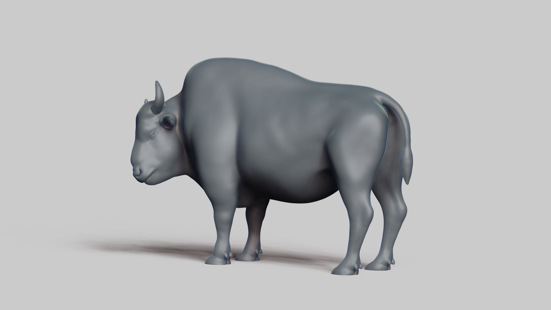 American Bison Pose 02 3D model 3D printable | CGTrader