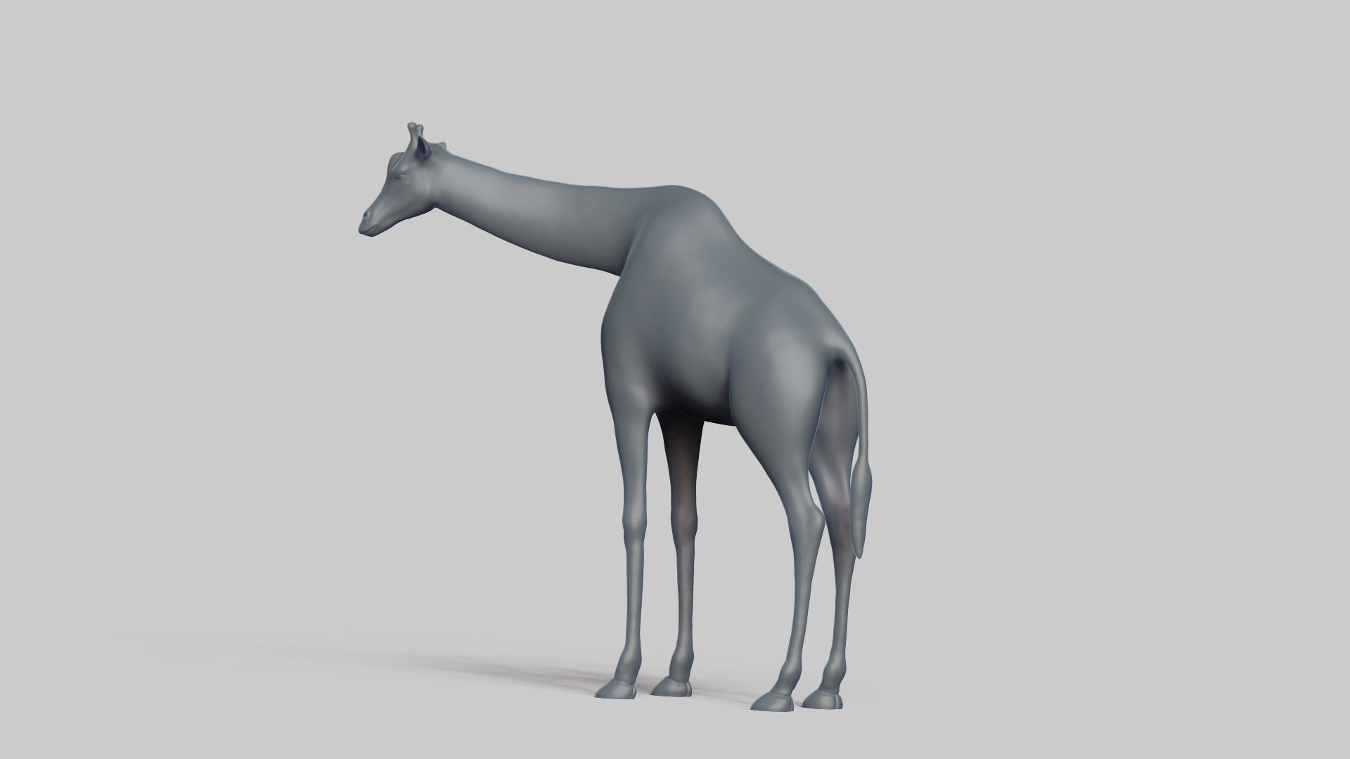 African Giraffe Pose 03 3D model 3D printable | CGTrader