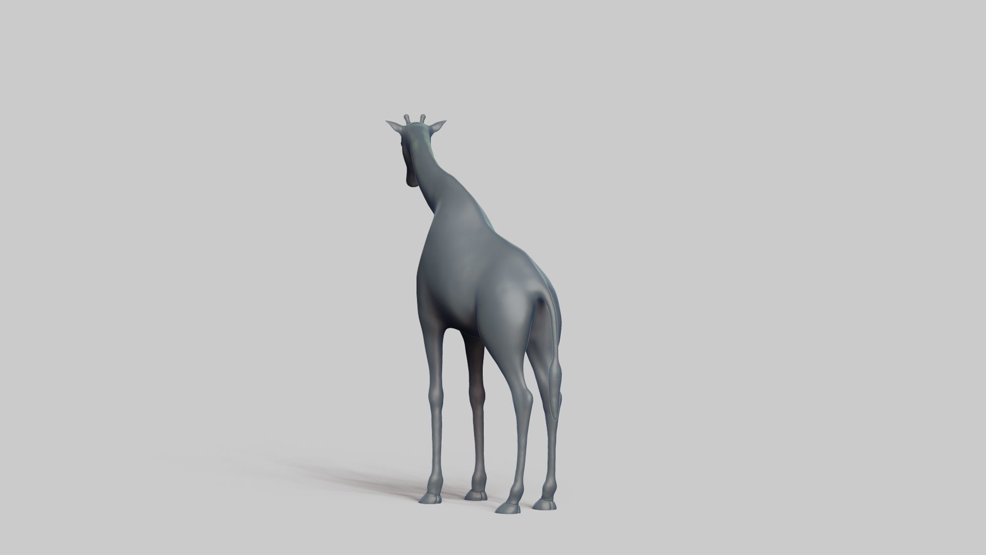 African Giraffe Pose 02 3D model 3D printable | CGTrader