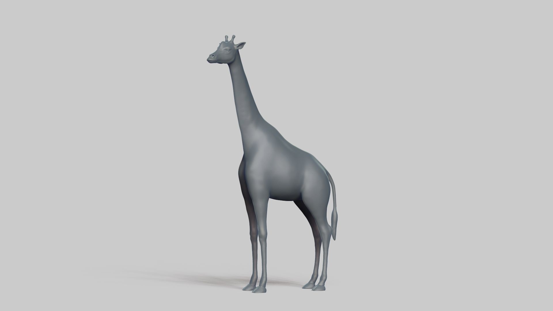 African Giraffe Pose 01 3D model 3D printable | CGTrader
