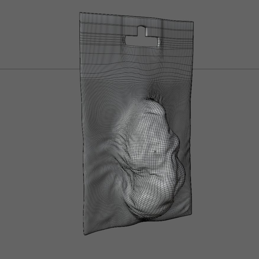 Vacuum-Packed Cannabis Weed Bag 3D model | CGTrader