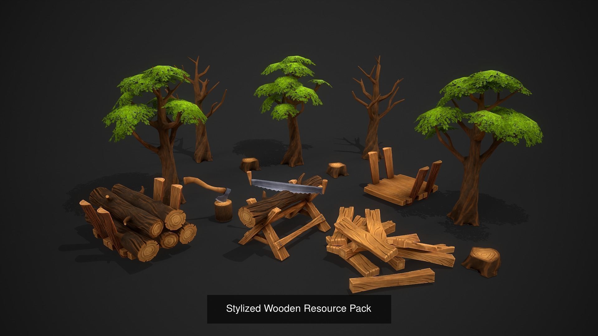 3D Model Collection Resources Pack VR / AR / low-poly | CGTrader