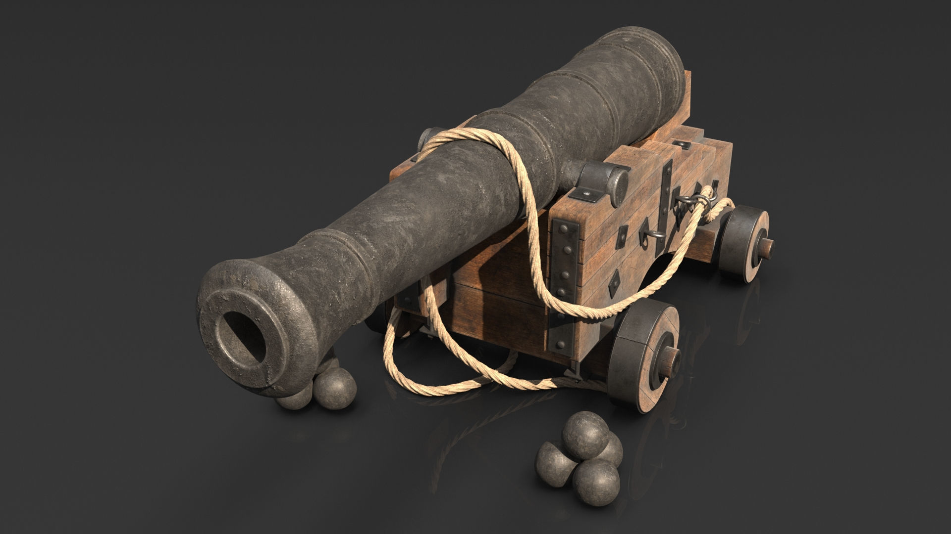 Medieval Gun 3D model | CGTrader