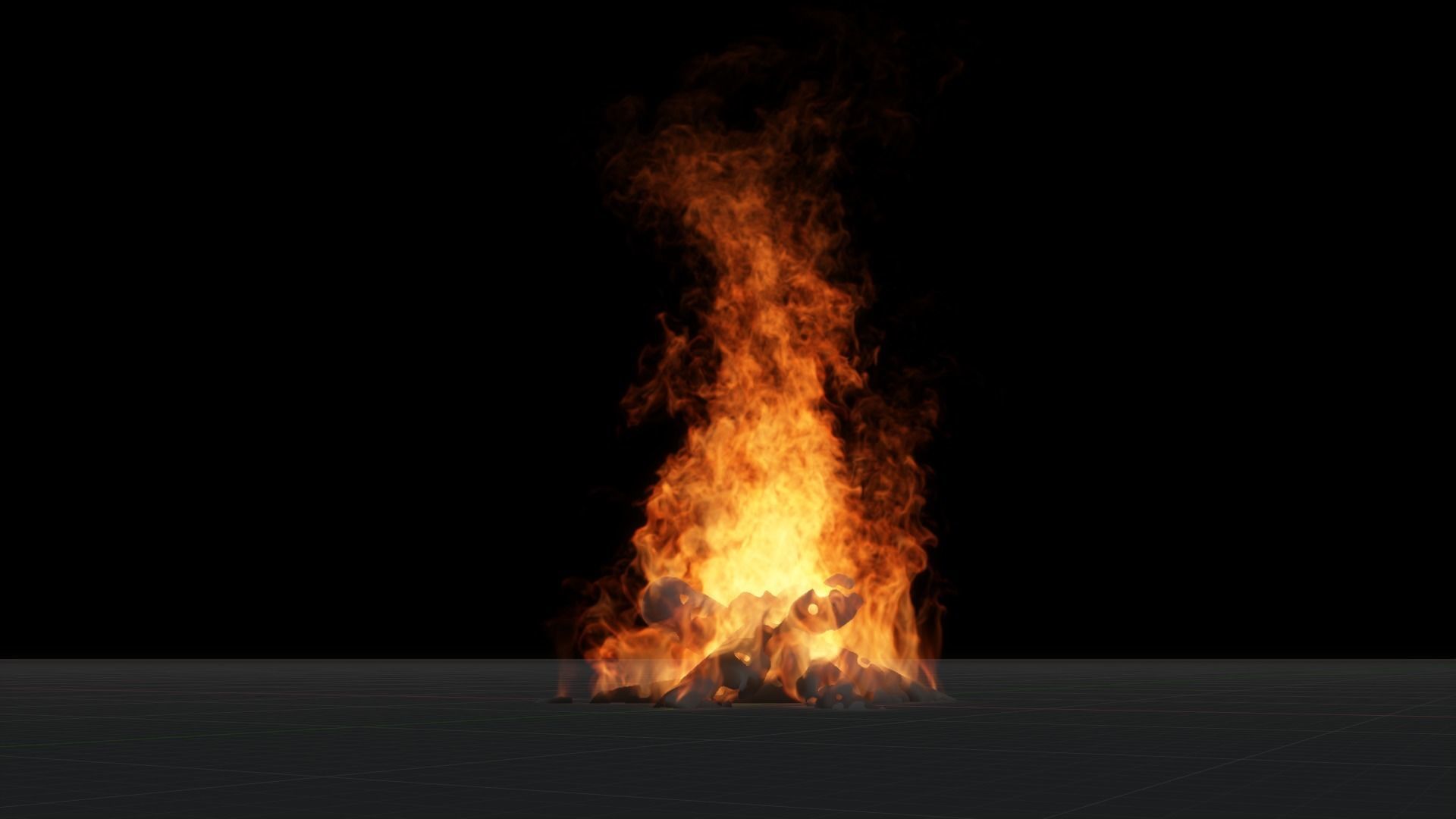 3D Bonefire fire 3D model animated | CGTrader