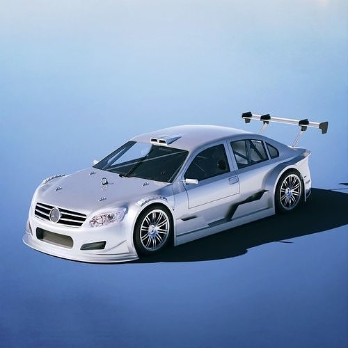 3D model Mercedes Benz C Class Touring Race 2018 VR / AR / low-poly ...