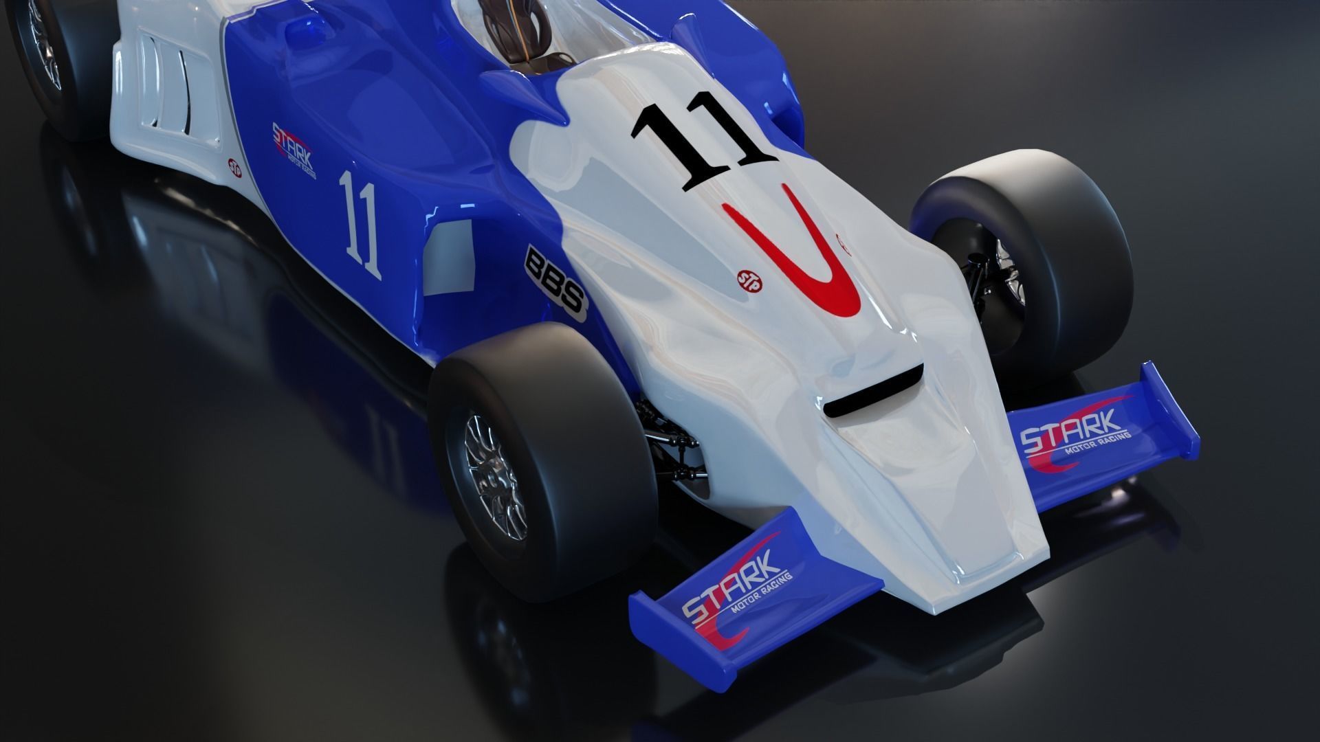 3D model stark f1 car VR / AR / low-poly | CGTrader