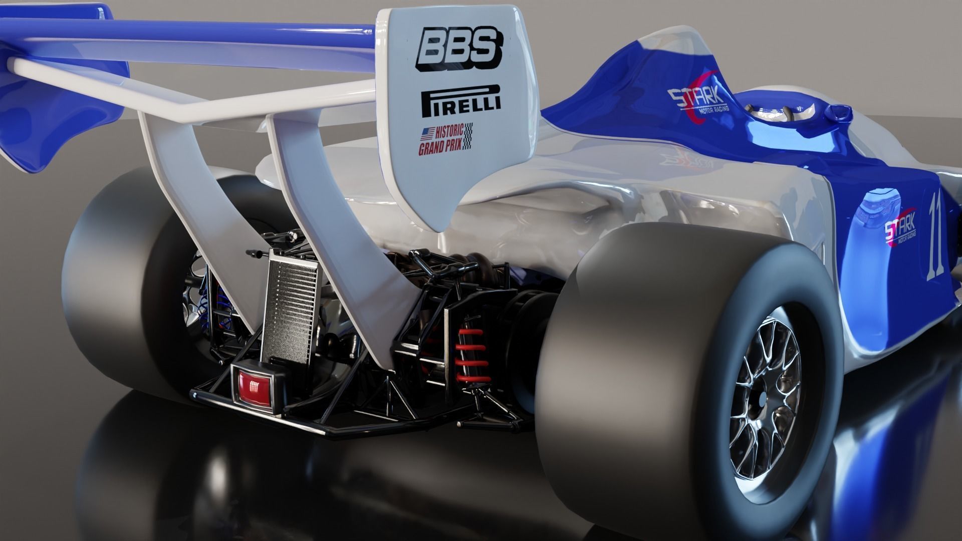 3D model stark f1 car VR / AR / low-poly | CGTrader