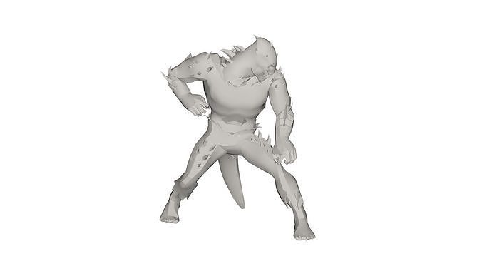 3D model Monster creature VR / AR / low-poly | CGTrader