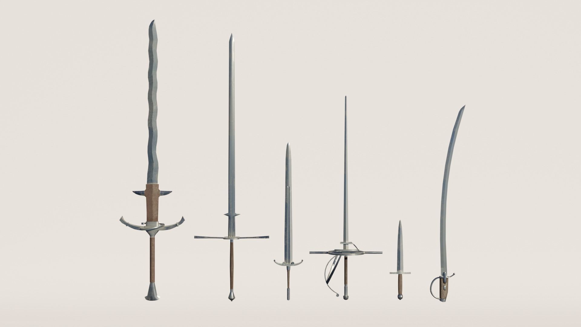 Medieval Weapon Pack free VR / AR / low-poly 3D model | CGTrader
