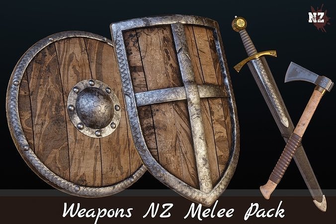 3D model Weapons NZ Melee Pack VR / AR / low-poly | CGTrader