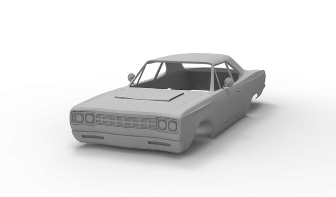 Plymouth road runner 1969 3D model 3D printable | CGTrader
