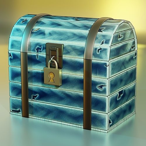 3D model Low Poly Treasure Chest VR / AR / low-poly | CGTrader