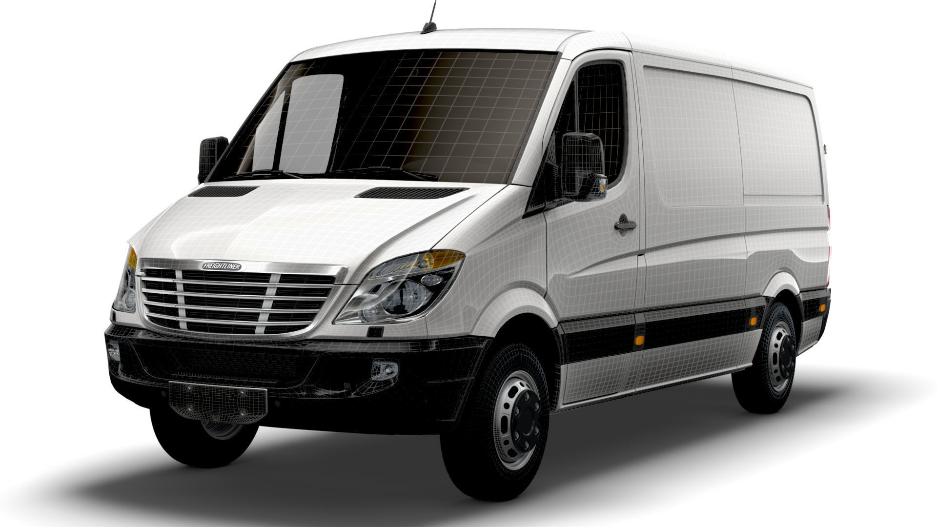 Freightliner Sprinter Van L2H1 2009 3D model | CGTrader