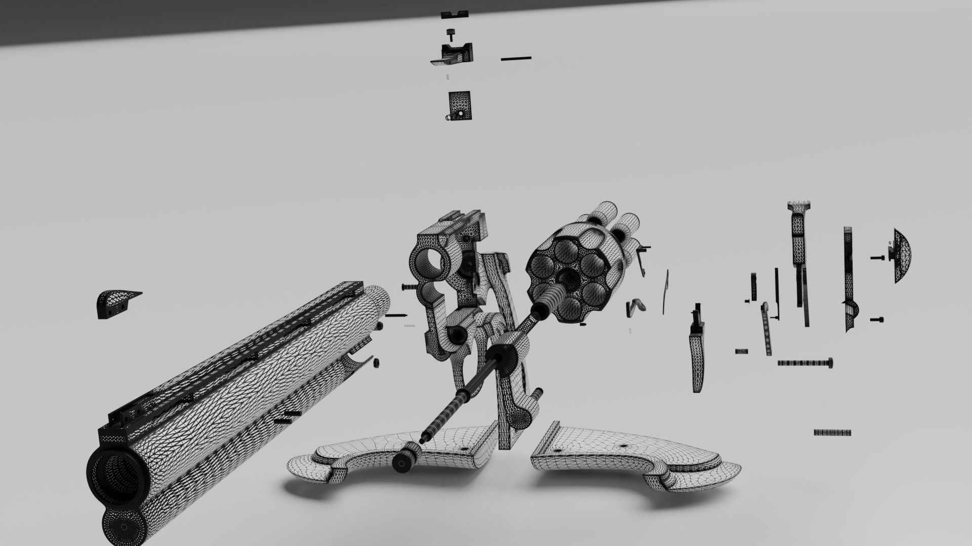 Revoler revolver 3D model | CGTrader