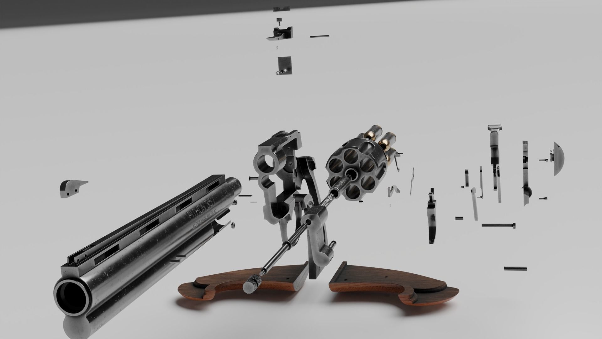 Revoler revolver 3D model | CGTrader