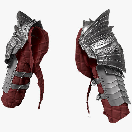 Female Knigt Shoulder Armor Sculpt Project 3D model | CGTrader