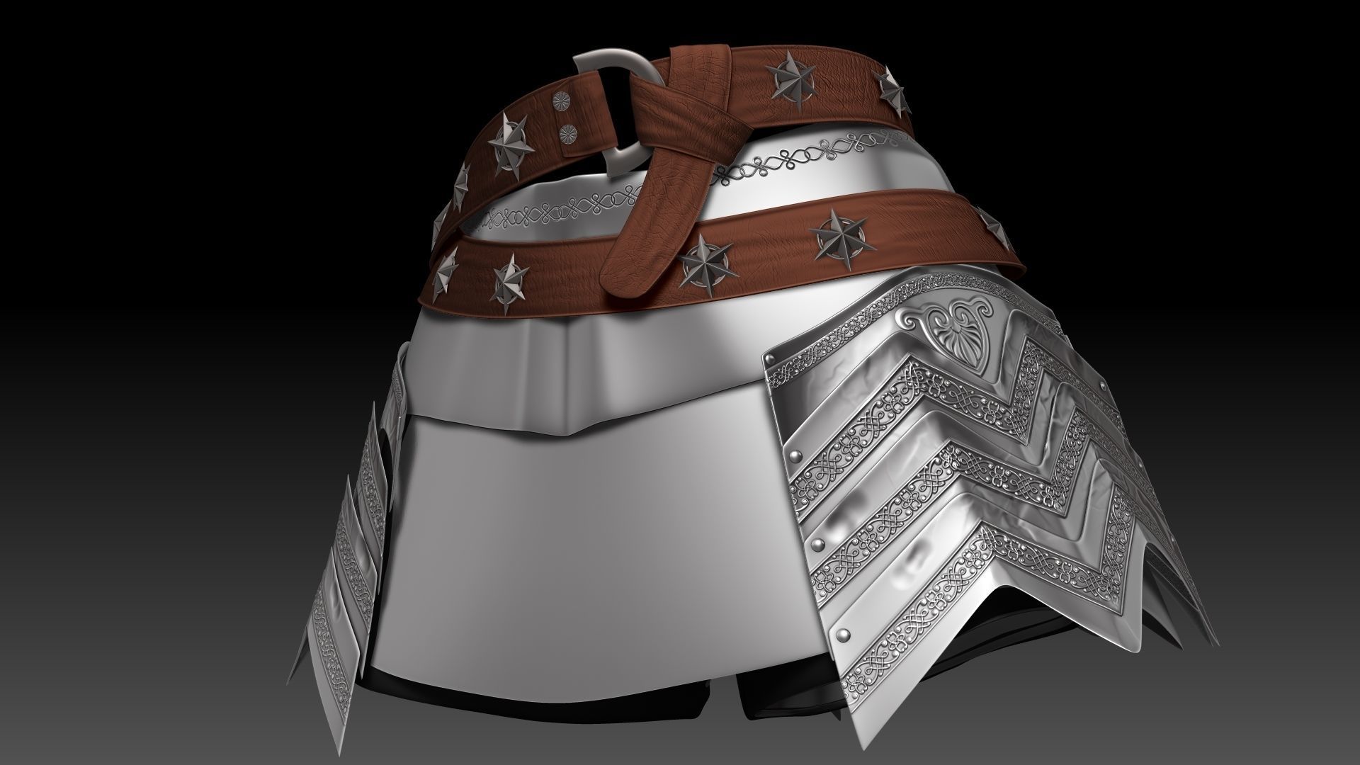 Female Knight Skirt Armor Sculpt Project 3D model | CGTrader
