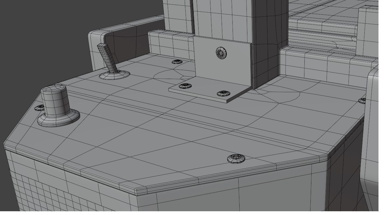 3D model Ghostbuster Trap High Poly and Low Poly VR / AR / low-poly ...