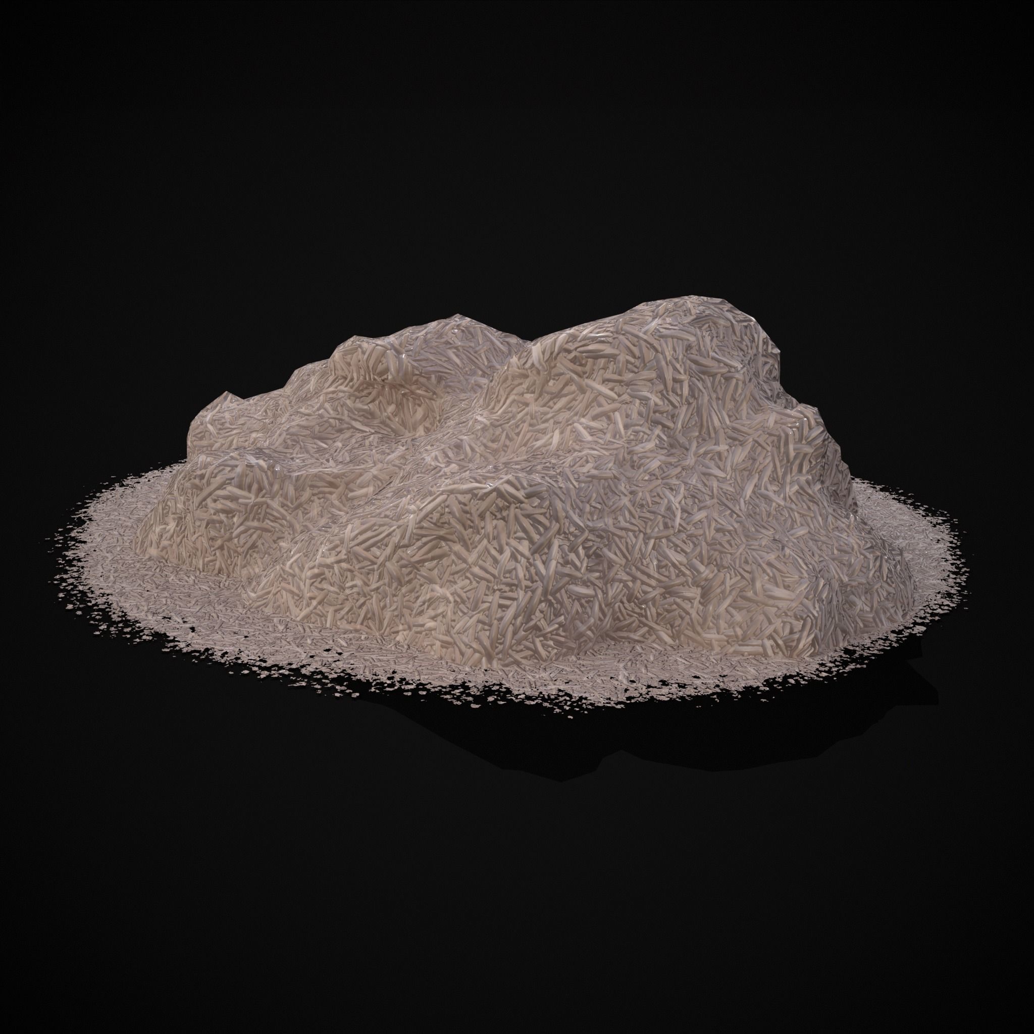 3D model White Rice Piles VR / AR / low-poly | CGTrader