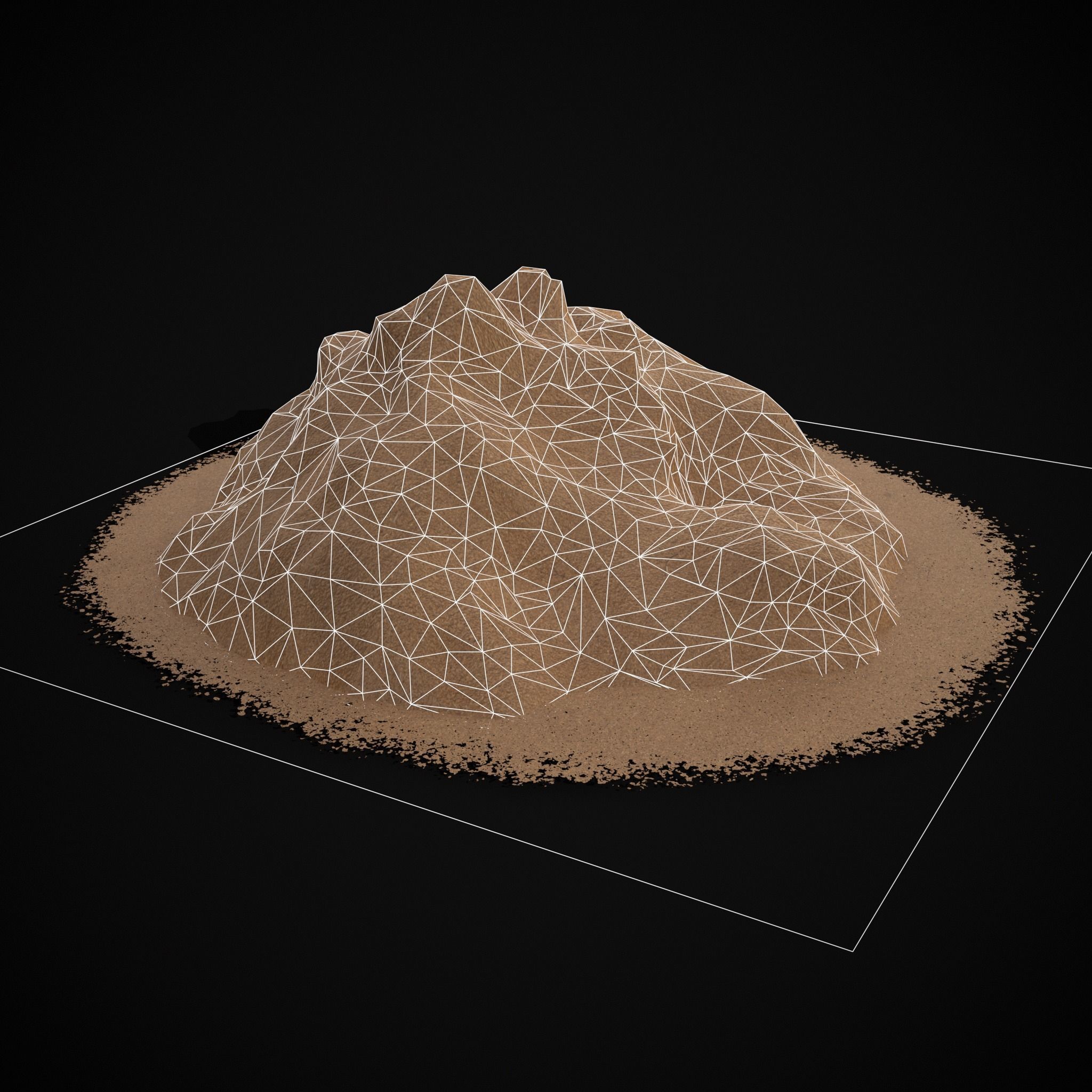 3D model Wheat Grain Piles VR / AR / low-poly | CGTrader