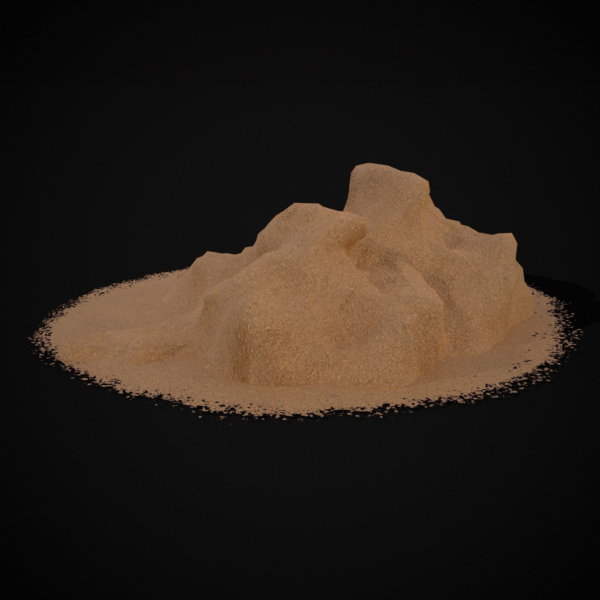 3D model Wheat Grain Piles VR / AR / low-poly | CGTrader