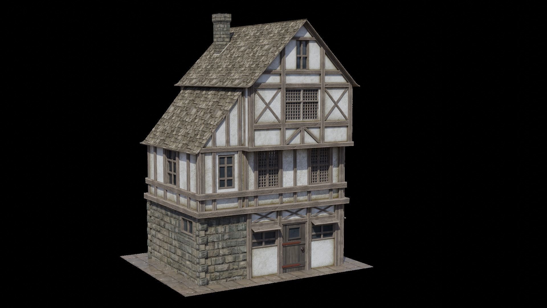 3D Medieval House Village 1 3D model | CGTrader