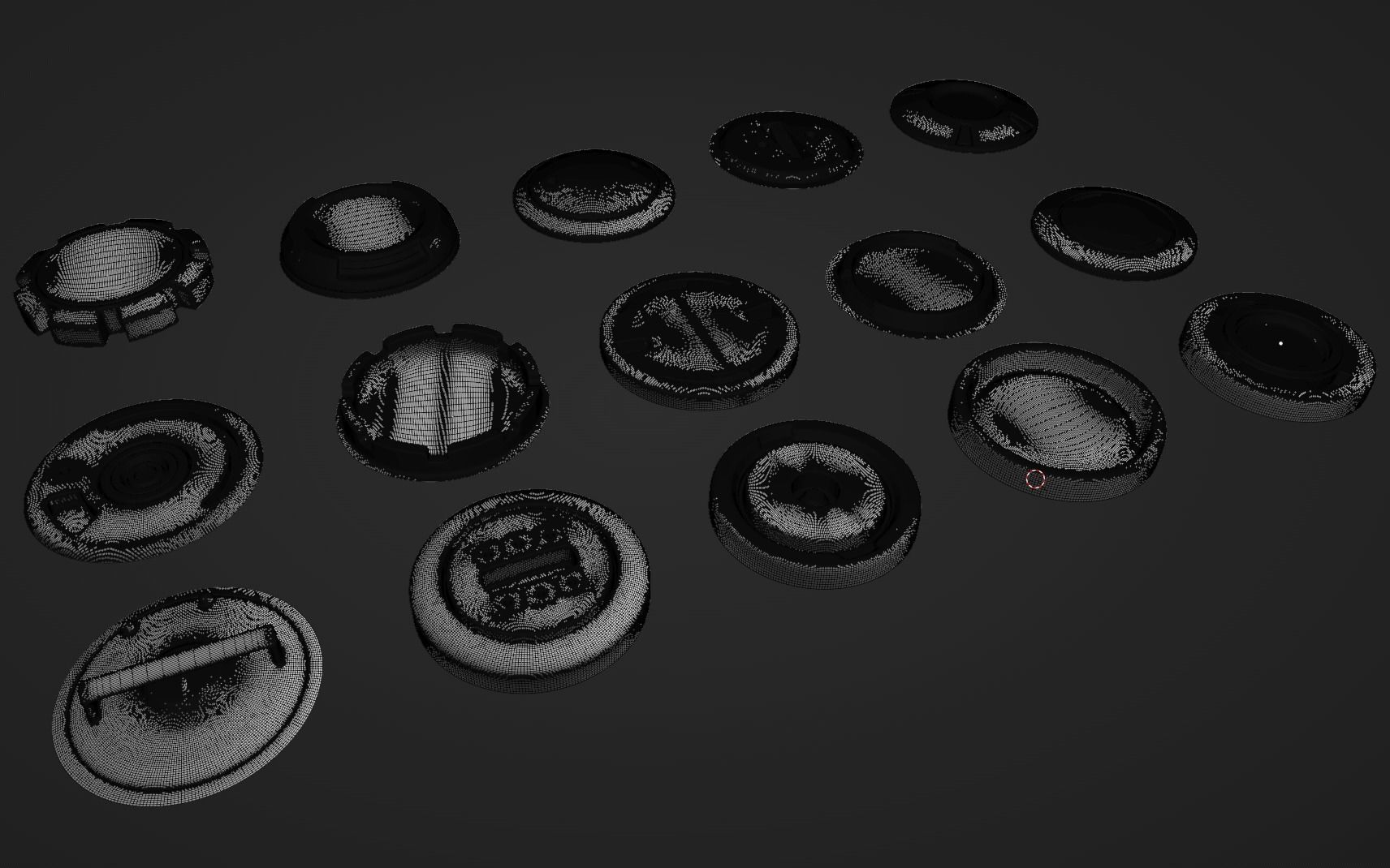 3D model Hard Surface sci-fi kitbash Low High Poly VR / AR / low-poly ...