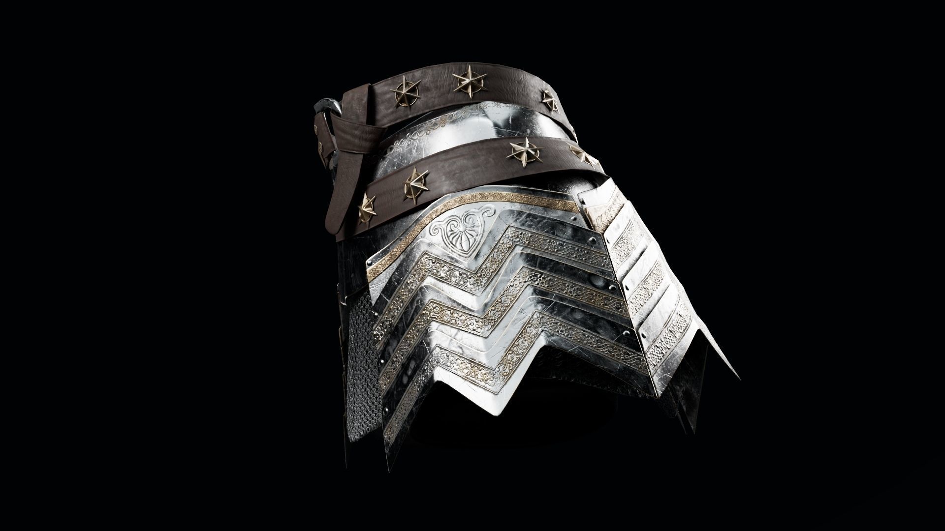 Female Knight Skirt Armor MidPoly 3D model animated | CGTrader