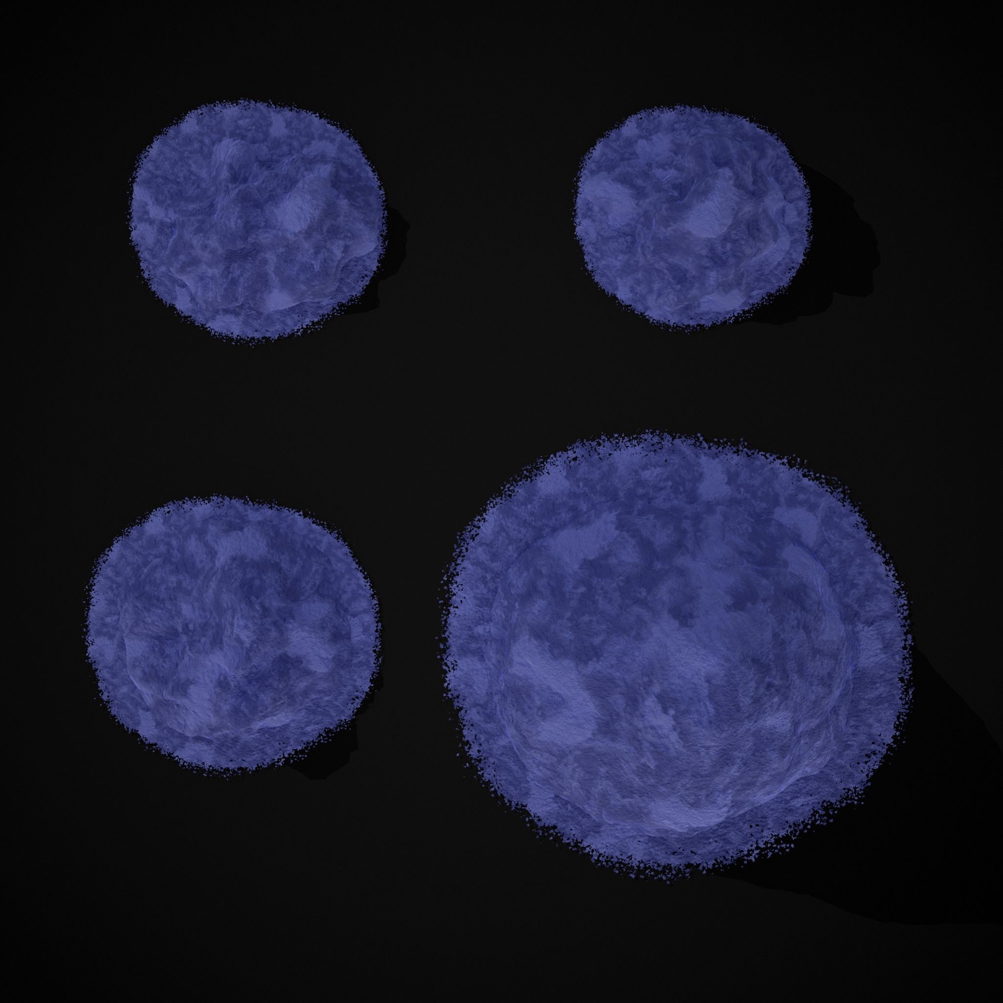 3D model Blue Powder Piles VR / AR / low-poly | CGTrader