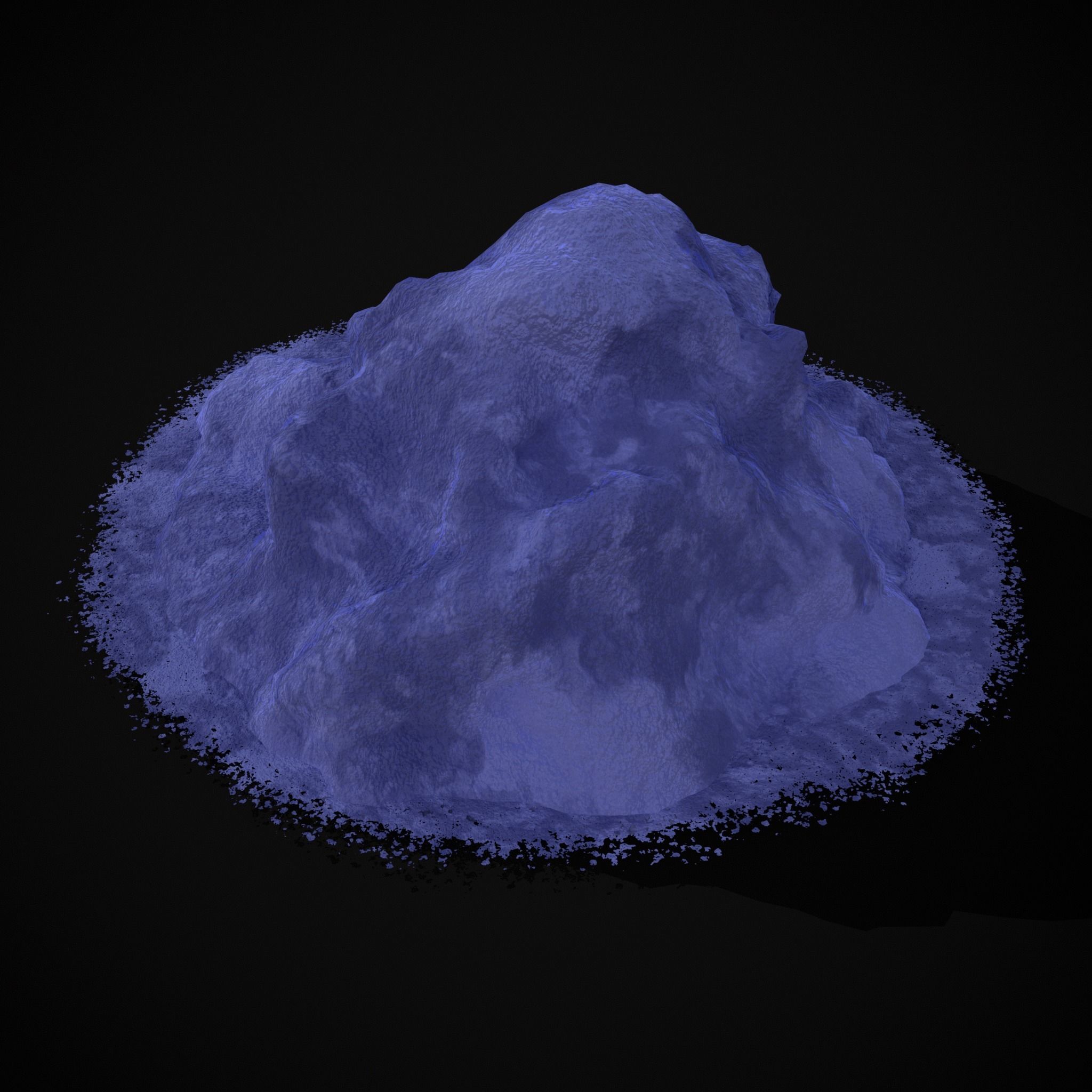 3D model Blue Powder Piles VR / AR / low-poly | CGTrader